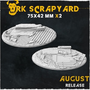 Ork Scrapyard - Wargames Bases and Toppers - Miniature Bases - Etsy