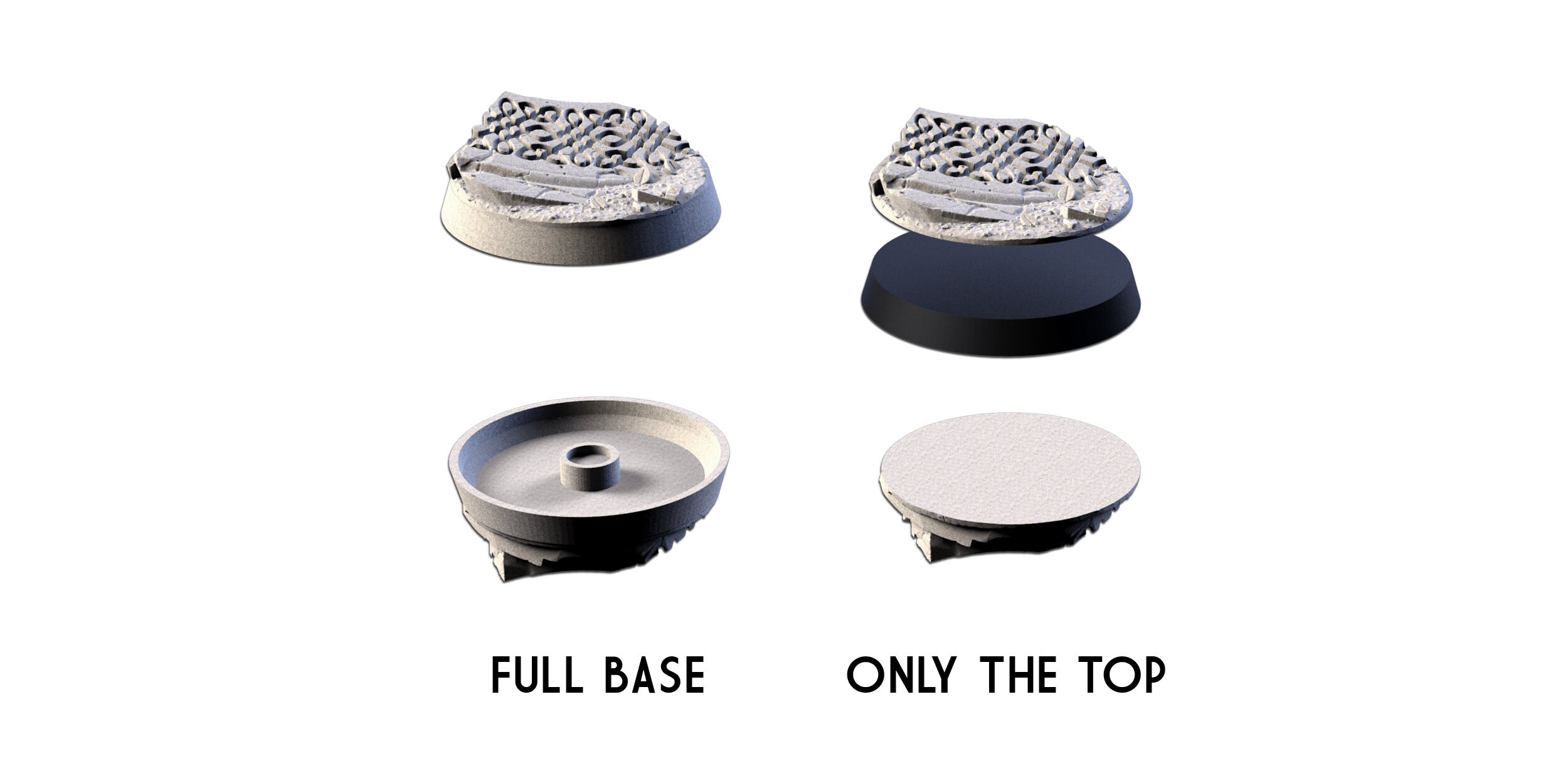 Chaos Hell Themed Bases - Txarli Factory - Resin Bases - Etsy