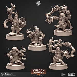 Vulcan Dwarves Set Cast N Play Miniature Bases - Etsy