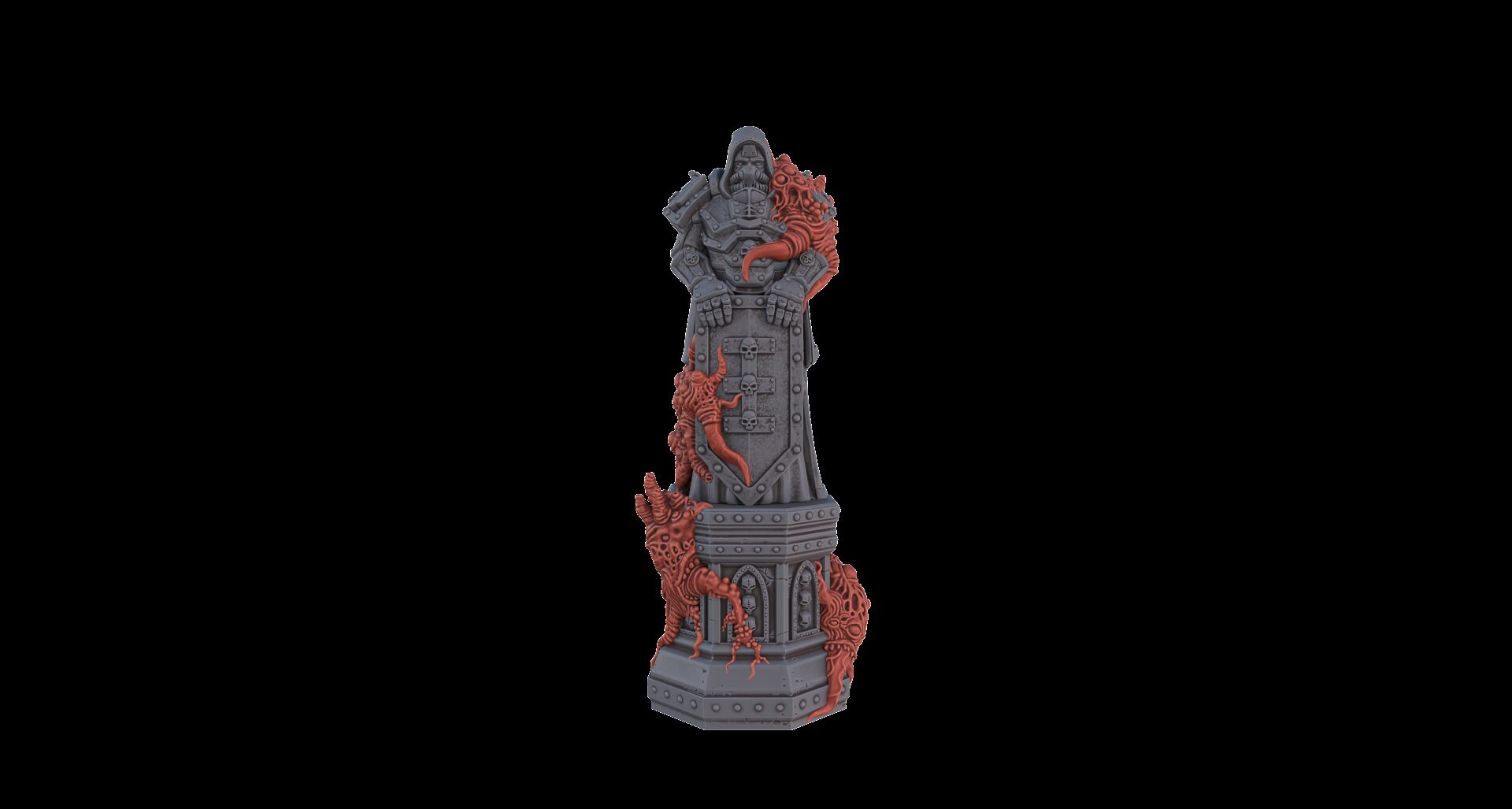 The Templar Statue - 3d Print - Gothic/grimdark Terrain - Etsy