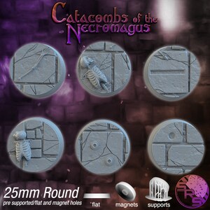 Catacombs of the Necromagus : Where Legends Stand - Resin Bases - Etsy