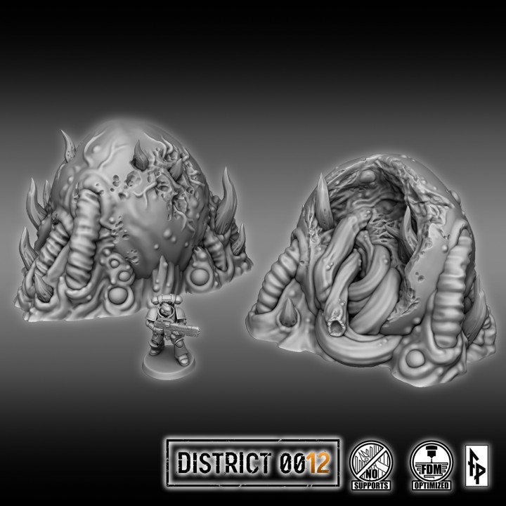 Infected Set 1 - District 12 - PLA 3d Print - Sci-fi Modular Building ...