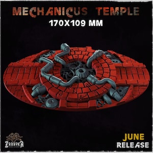 Mechanicus Temple - Wargames Bases and Toppers - Miniature Bases - Etsy
