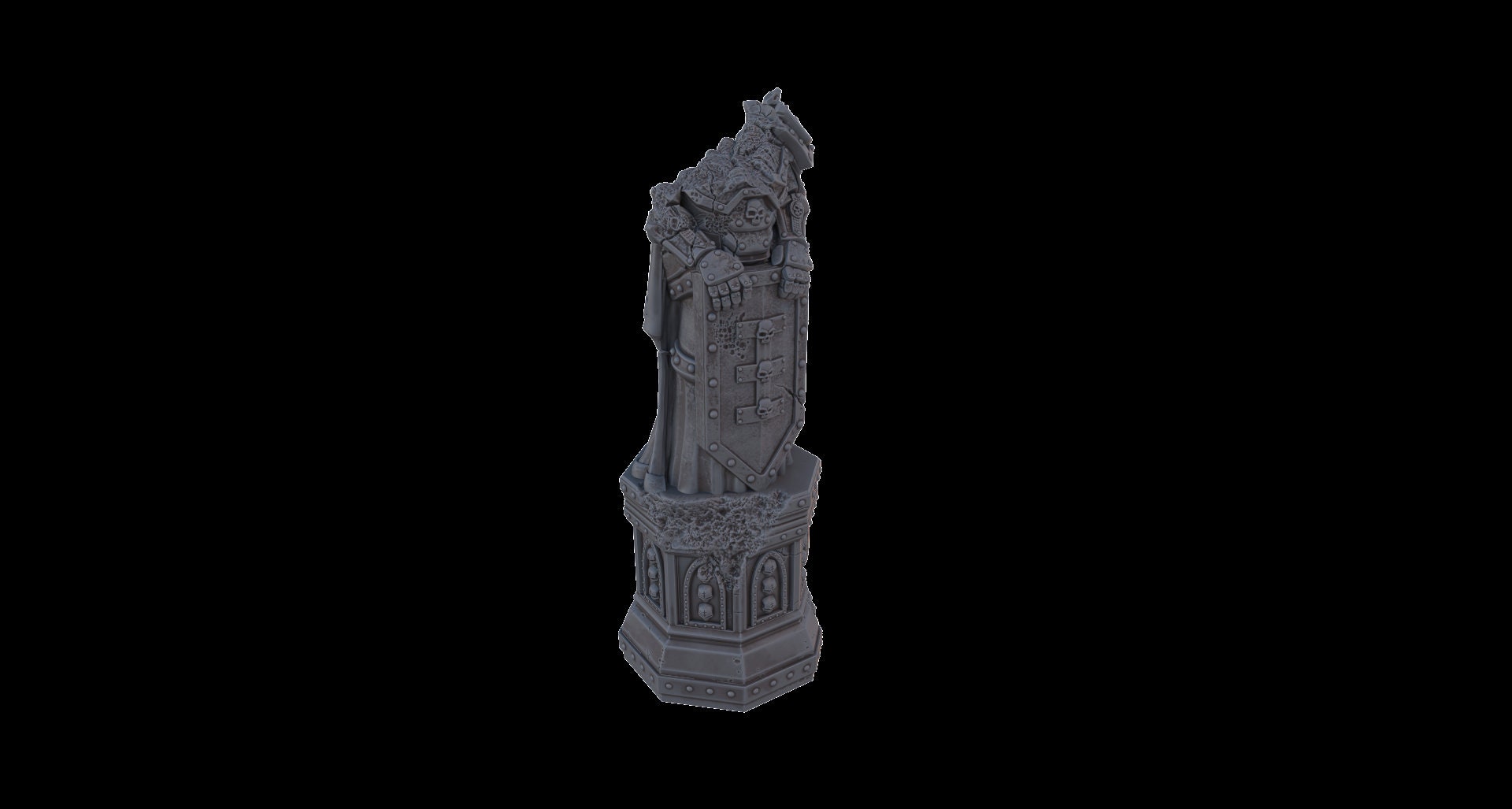 The Templar Statue - 3d Print - Gothic/grimdark Terrain - Etsy
