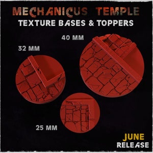 Mechanicus Temple - Wargames Bases and Toppers - Miniature Bases - Etsy