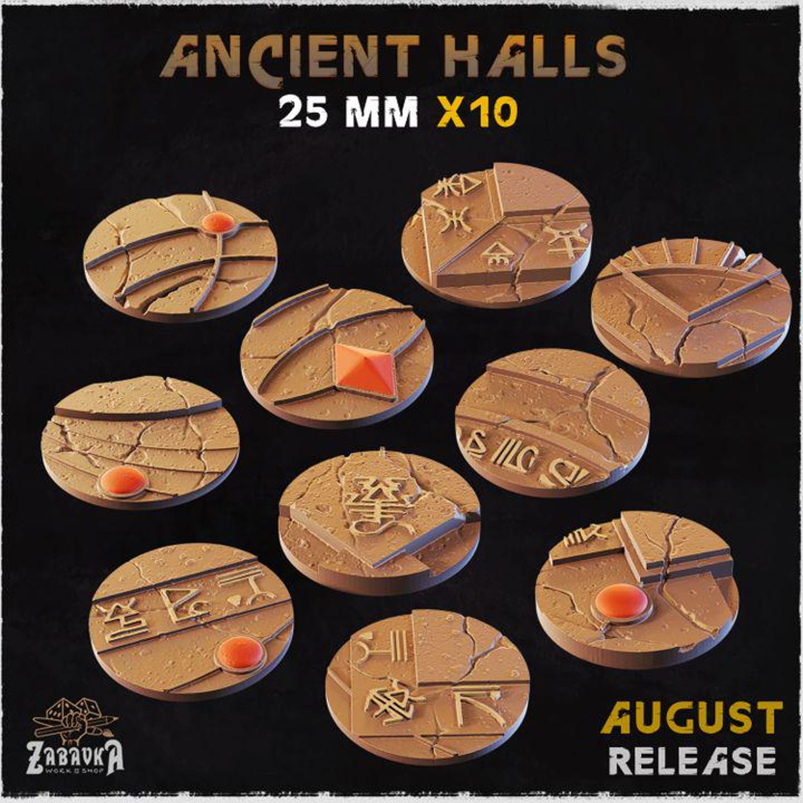Ancient Halls - Wargames Bases and Toppers - Miniature Bases - Etsy