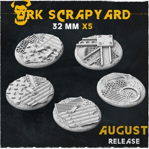Ork Scrapyard - Wargames Bases and Toppers - Miniature Bases - Etsy