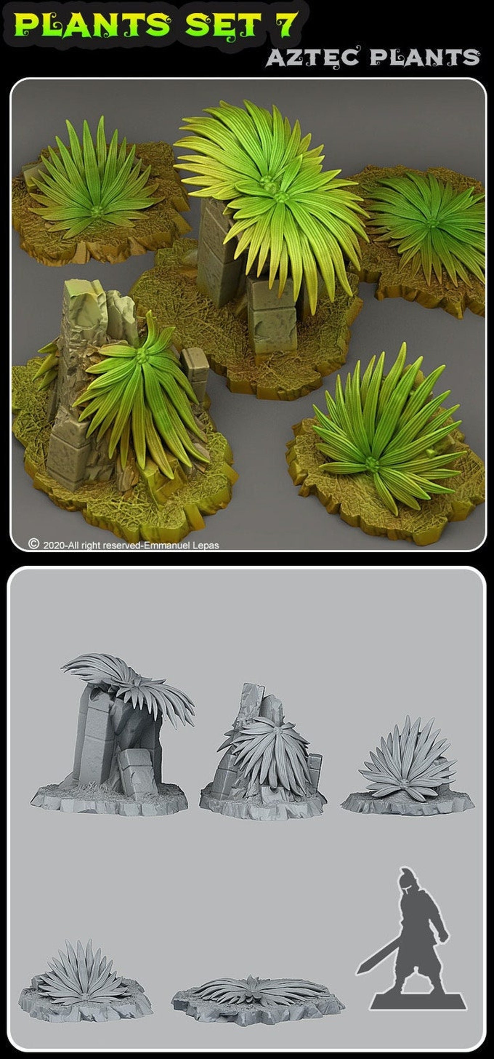 Aztec Plants Fantastic Plants and Rocks - Etsy