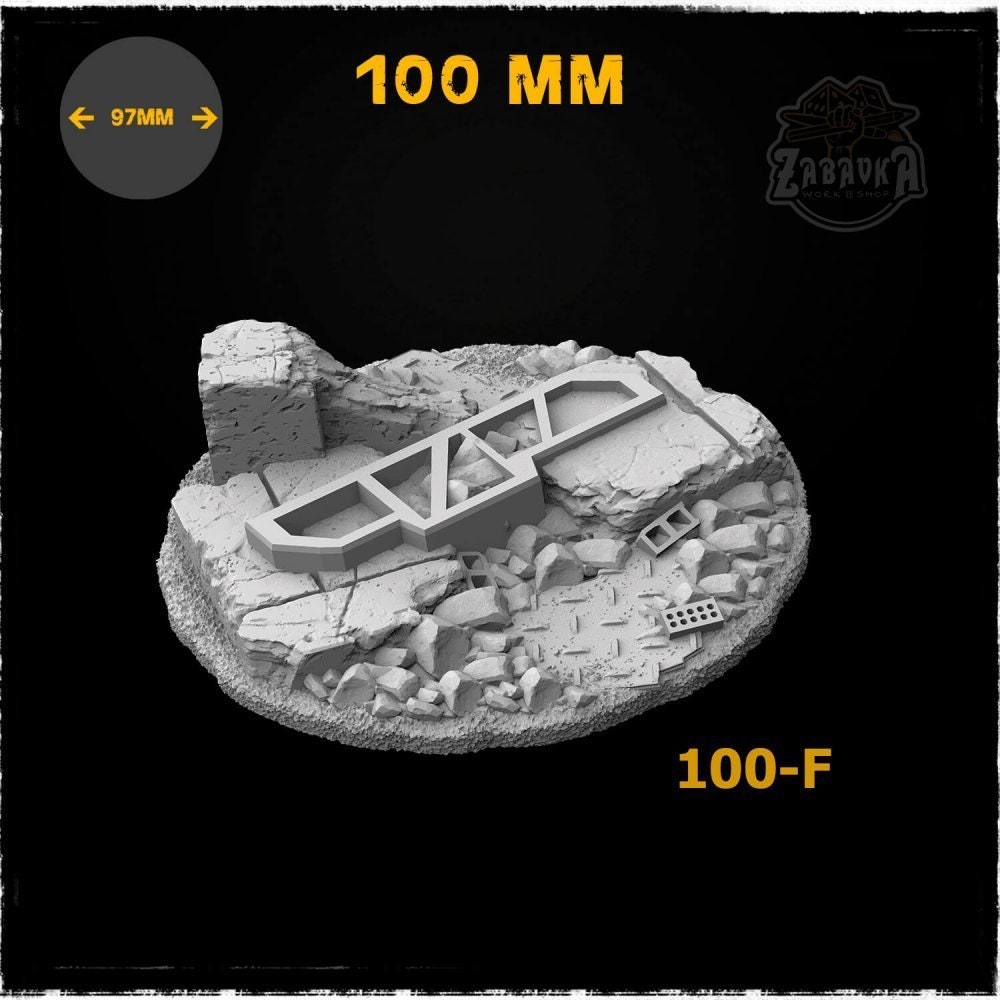 Urban/city Ruins Wargames Base Toppers Miniature Bases - Etsy