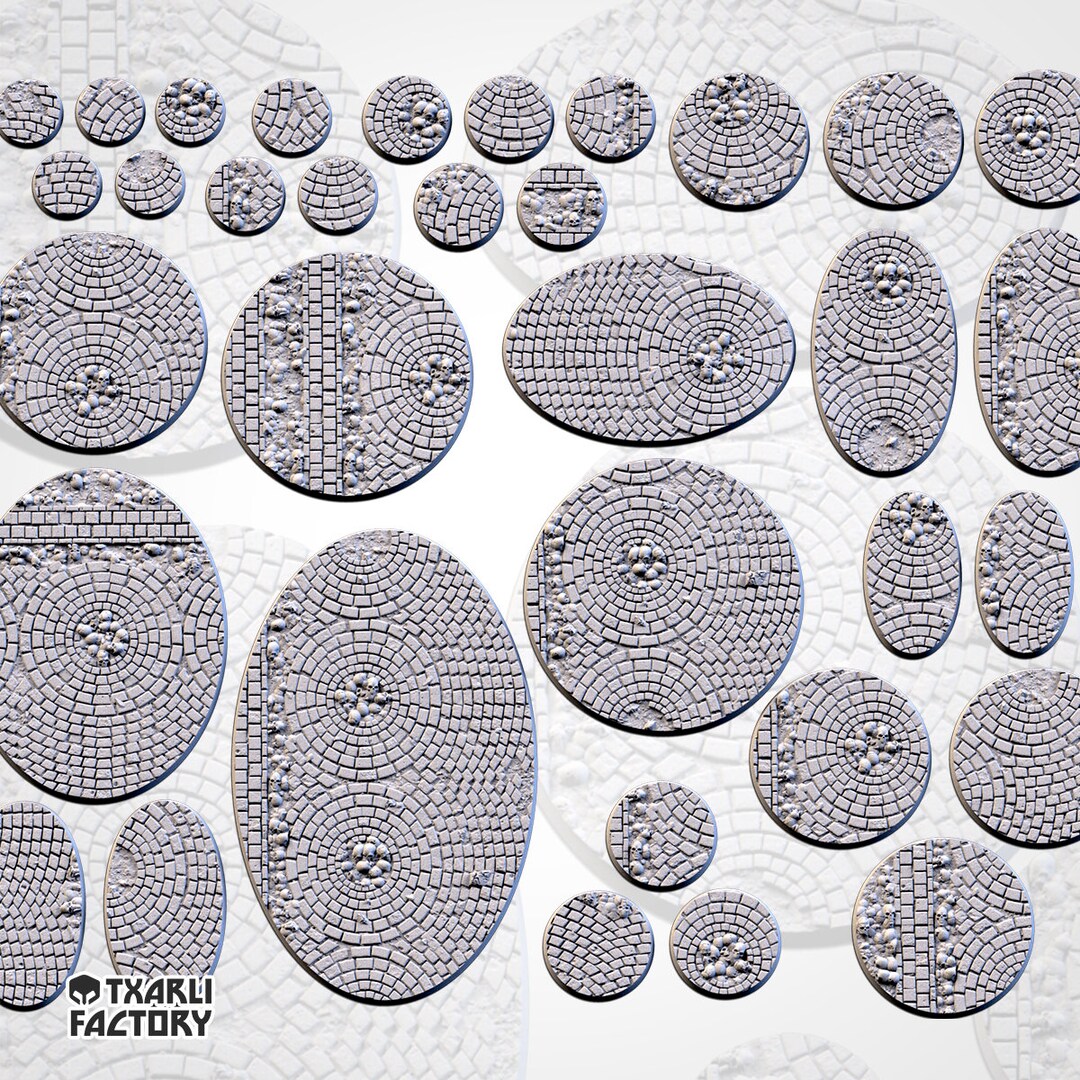 Medieval Cobblestone Road Themed Bases - Txarli Factory - Resin Bases ...