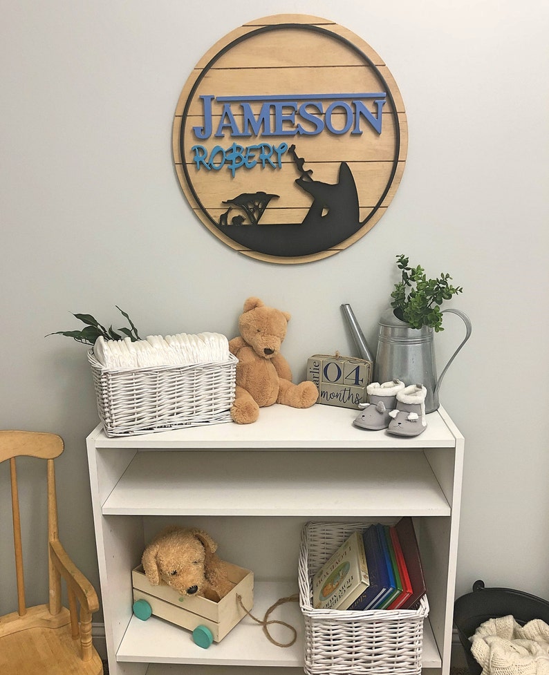 Lion Monarch Custom Wooden Sign Lion Wooden Circle Sign - Etsy