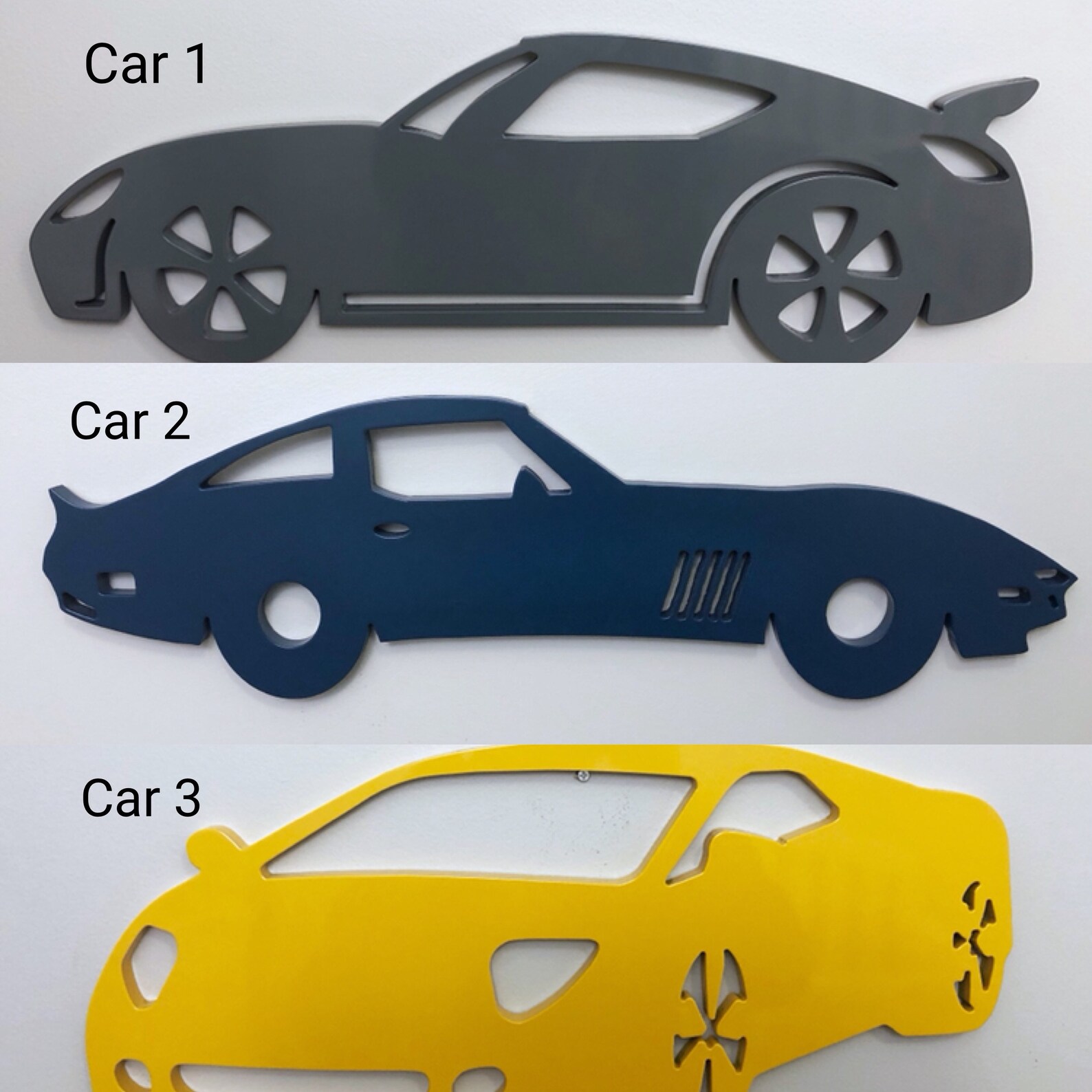 Handmade Wood Sports Car Cut Out Race Car Wall Decorations - Etsy