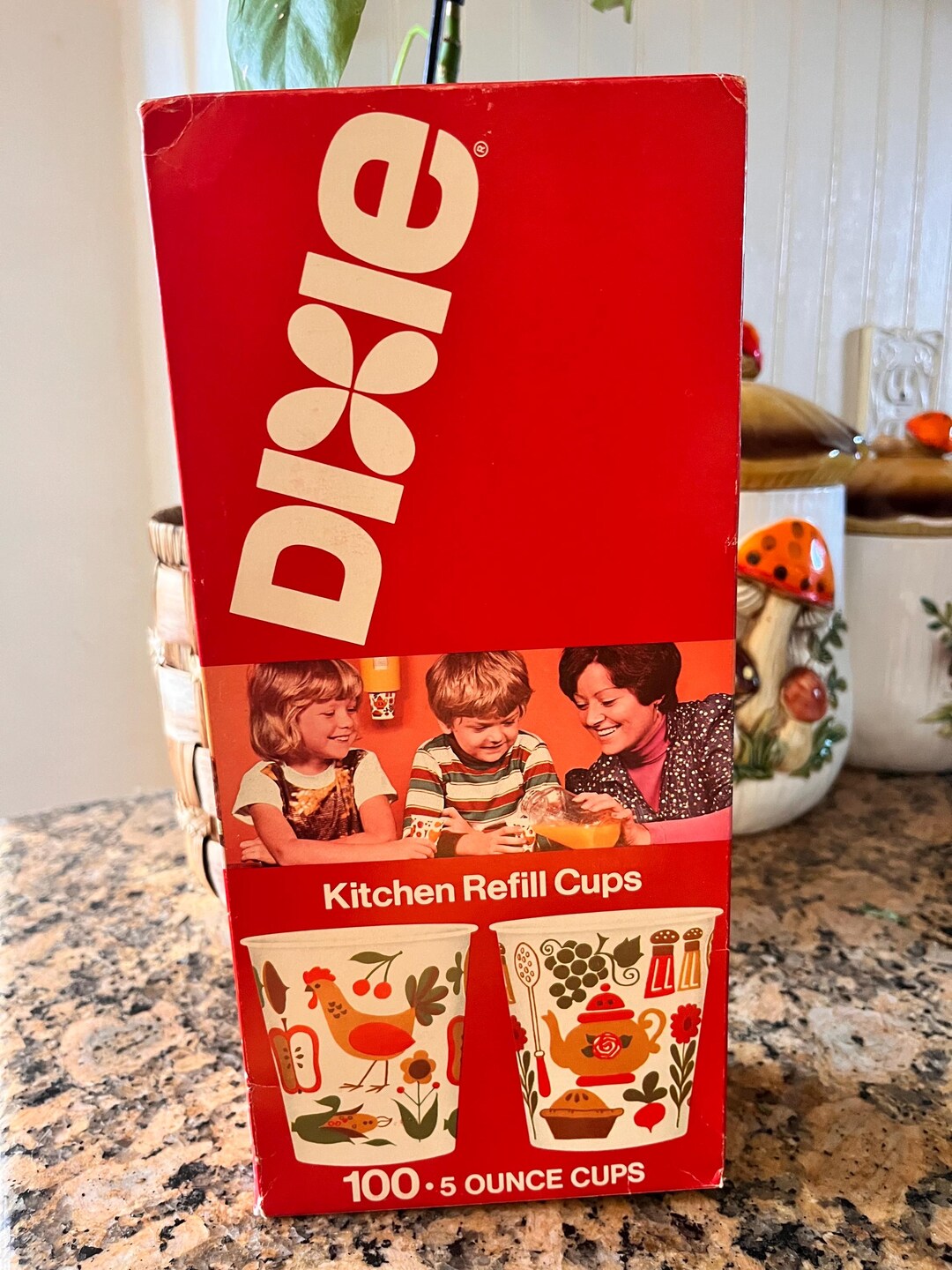 Vintage Dixie Cups, NOS 1970s Vintage Advertising, Vintage Packaging ...