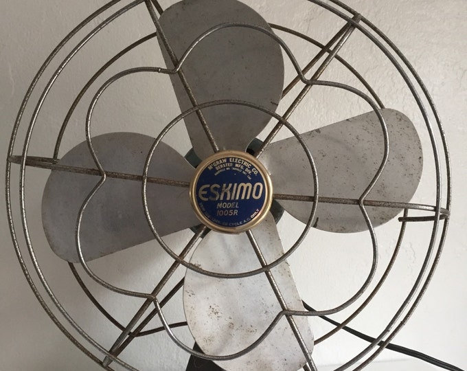 Eskimo Fan, Fan, Eskimo Fan 1005R, Vintage Fan, Industrial Fan. - Etsy
