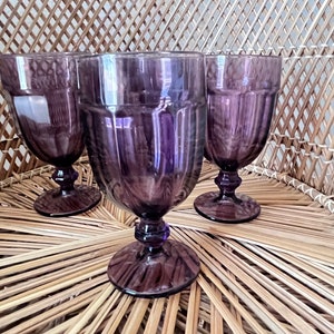 Vintage Purple Goblets, Vintage Goblets - Etsy