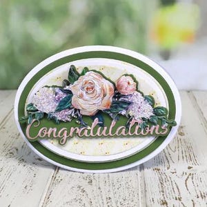 Grown Together Congratulations Die Set by Tattered Lace (discontinued ...