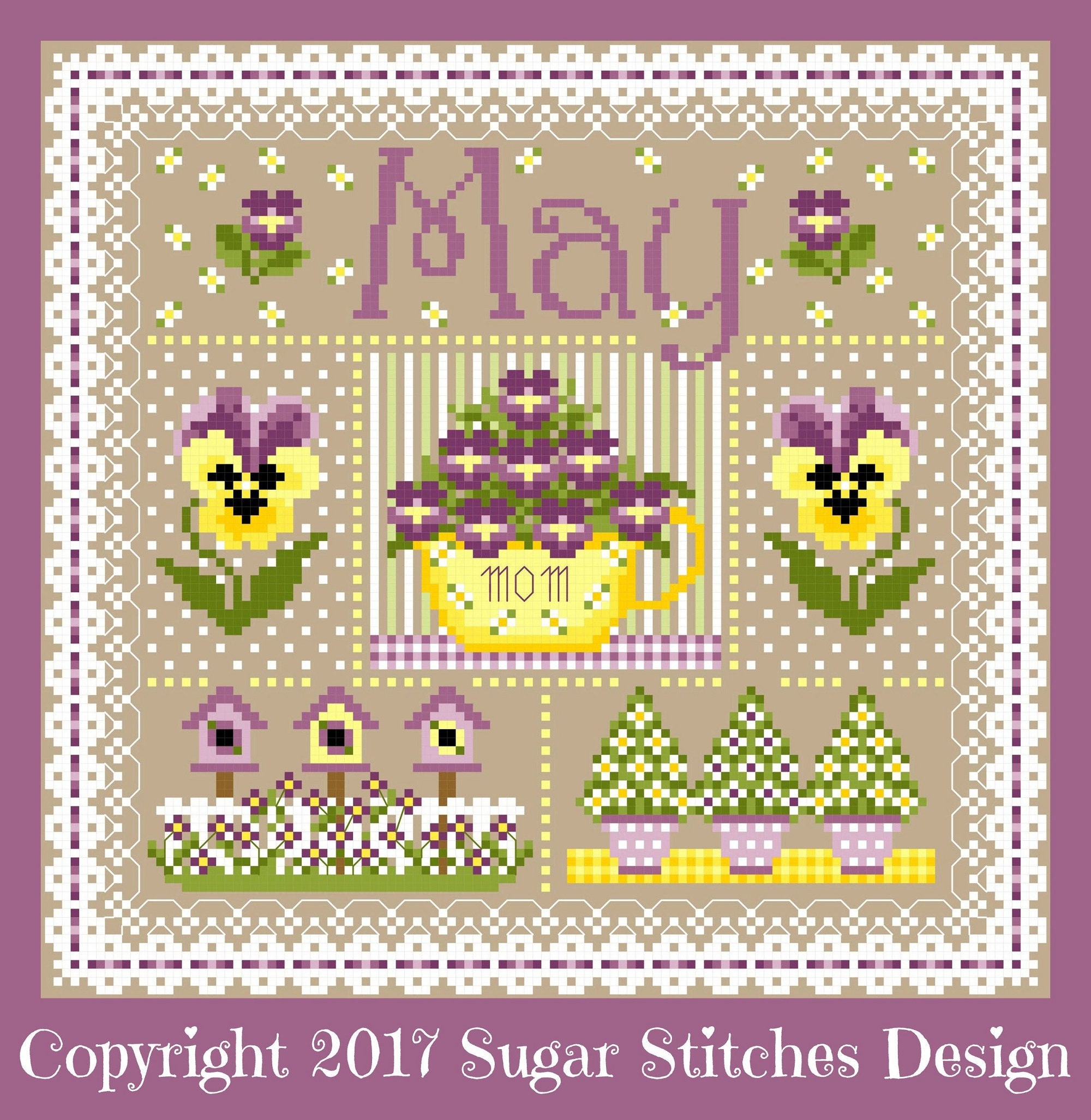 Choice of Sugar Stitches Cross Stitch Designs: Monthly Samplers ...