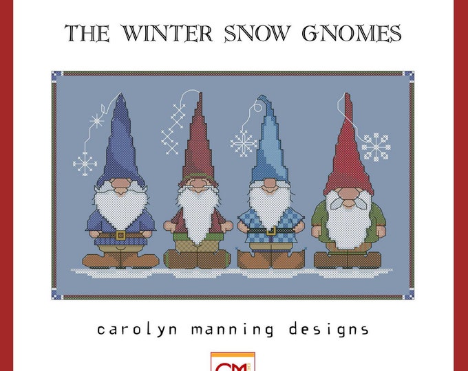 Carolyn Manning Cross Stitch Chart: the Winter Snow Gnomesbrand New - Etsy