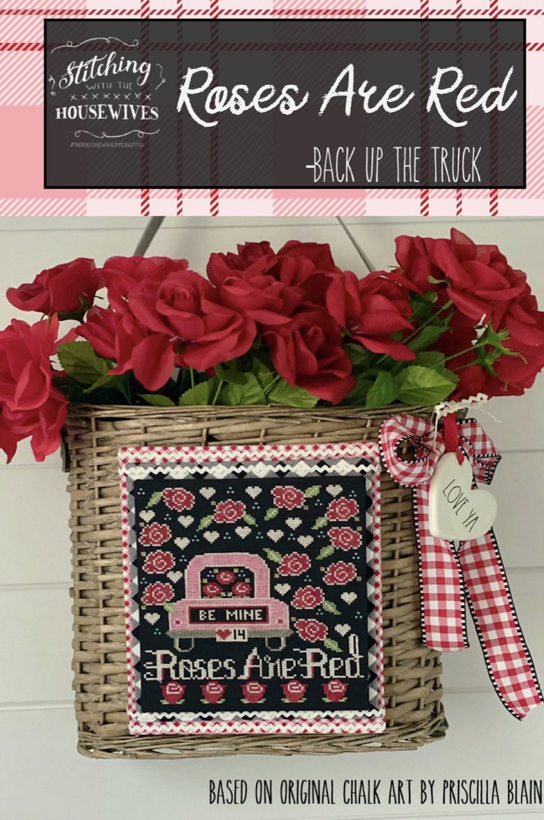 Roses Are Red Counted Cross Stitch Pattern Designed by Priscilla Blain ...