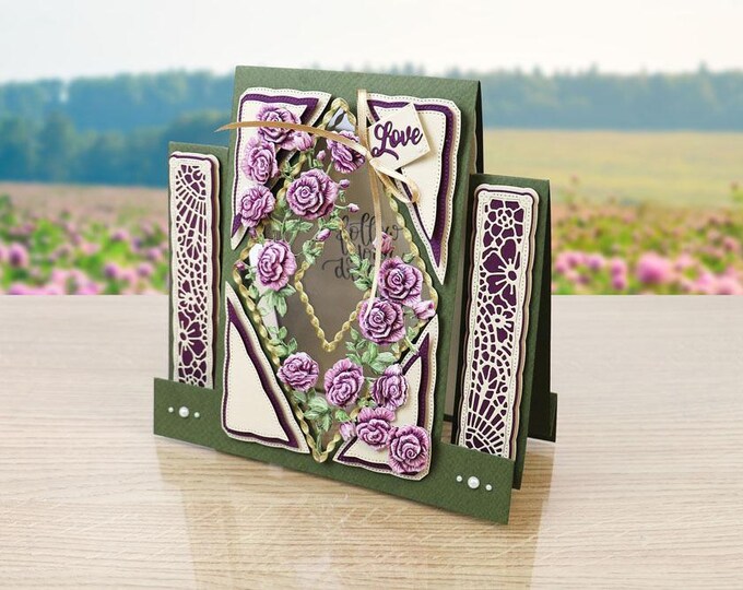 3D Decoupage Rose Diamond Die Set by Stephanie Weightman | Tattered ...
