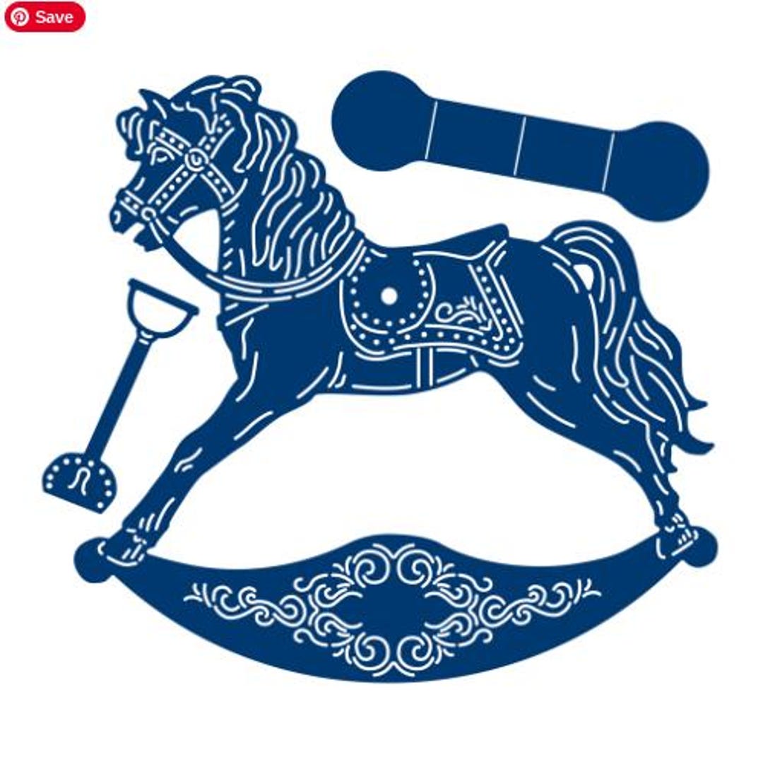 Chestnut Rocking Horse to and Fro Die Set by Tattered Lace ...