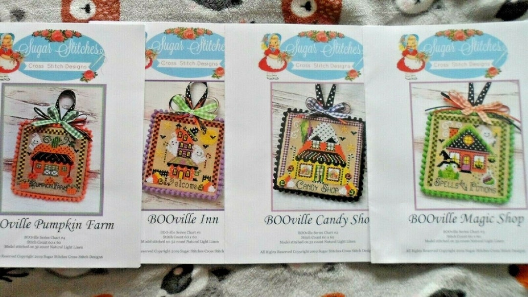 Booville Series Counted Cross Stitch Patterns Charts #1-6 Designed ...