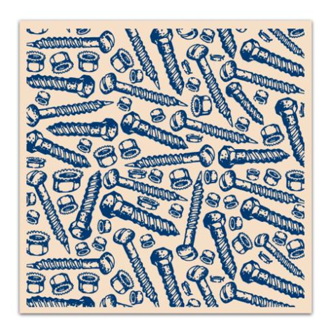 Nuts and Bolts 8x8 Embossing Folder by Tattered Lace | Texture for Card ...