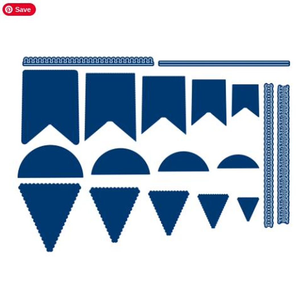Celebratory Bunting Die Set by Tattered Lace | Die Cut Sets for ...