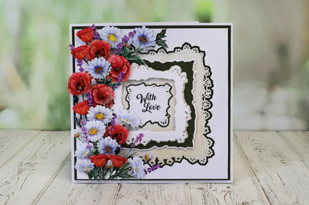 Tattered Lace Square Frames Die Set | Die Cut Sets for Scrapbooking ...