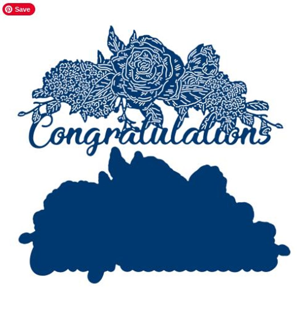 Grown Together Congratulations Die Set by Tattered Lace (discontinued ...