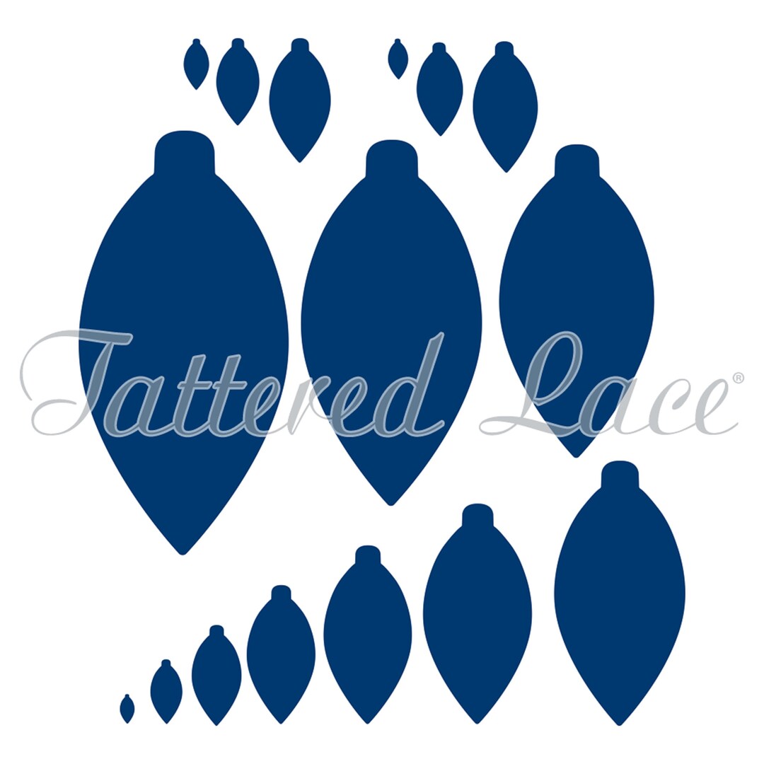 Tattered Lace Seasonsl Card Shapes Baubles (ornaments) Dies--16 Total ...