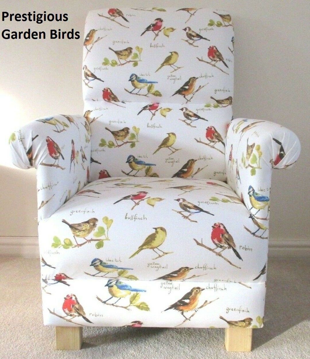 Prestigious Garden Birds Fabric Adult Chair Armchair Clarke - Etsy UK