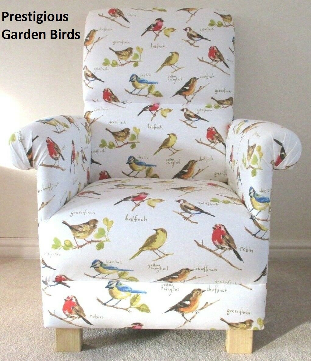 Prestigious Garden Birds Fabric Adult Chair Armchair Clarke - Etsy UK