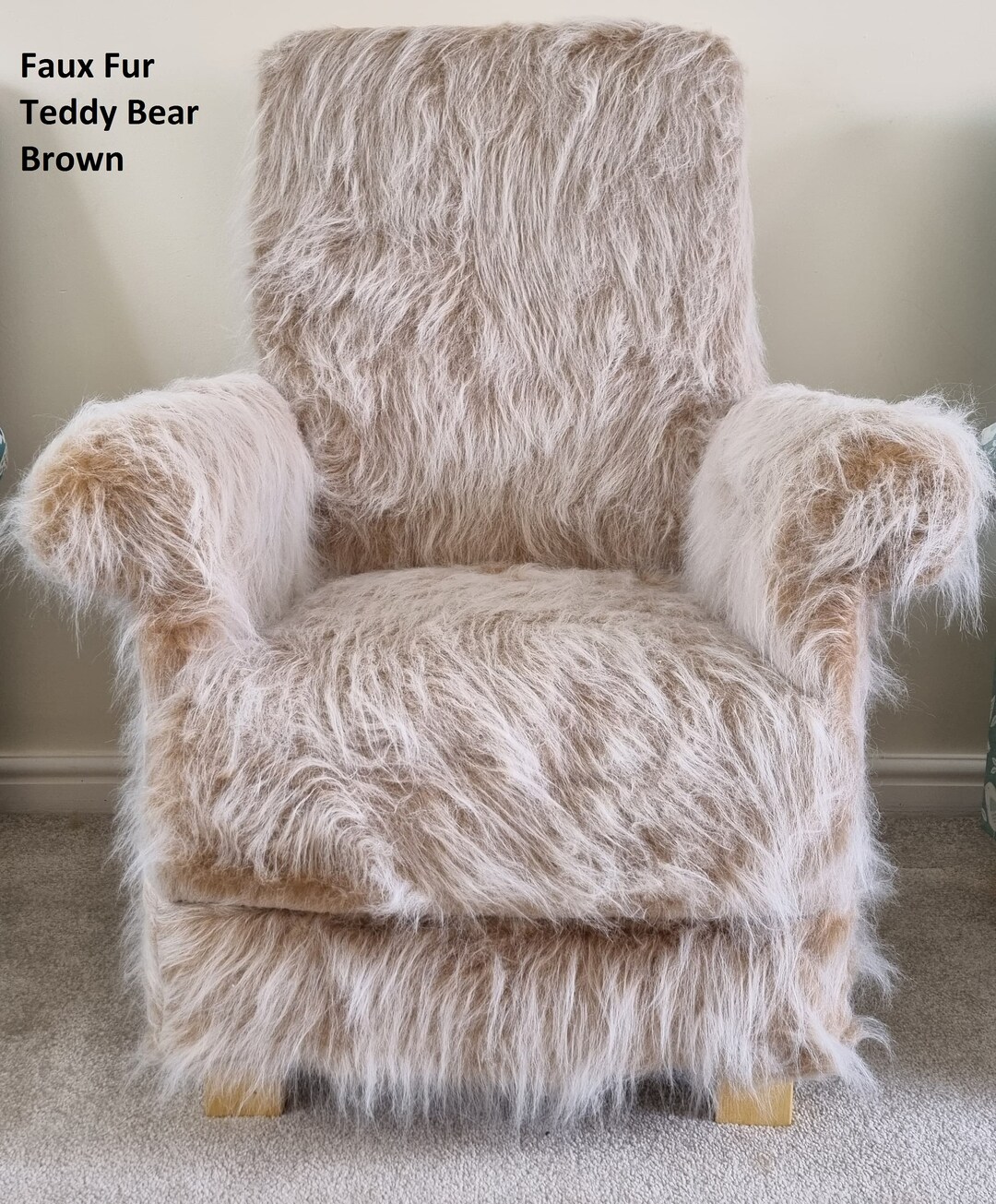 Faux Animal Fur Fabric Adult Chair Armchair Jungle Leopards Zebras ...