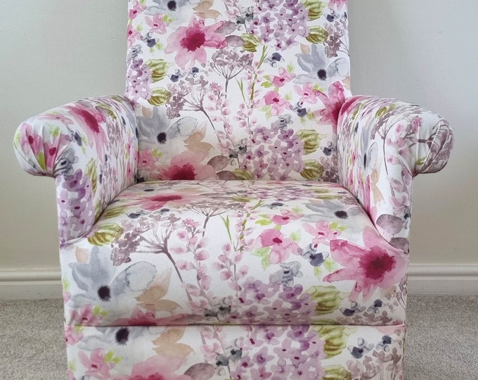 PINK FLOWER CHAIR - Etsy