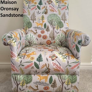 Adult Armchairs Voyage Maison Fabrics Floral Hermione Wallace Stag ...