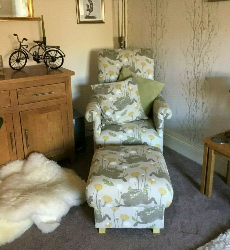 Fryetts Monkeys Fabric Adult Chair Armchair Jungle Animals - Etsy UK