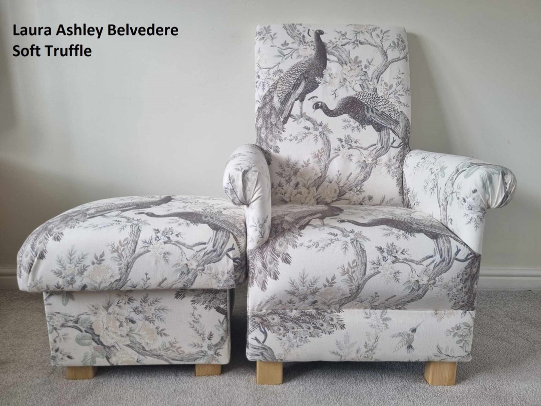 Laura Ashley Fabric Adult Chairs & Footstools Armchairs Red Corby Check ...