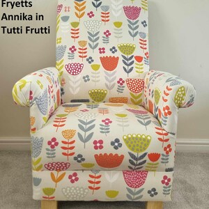 Laura Ashley Patchwork Child's Armchair Pink Roses & Polka Dot Fabric ...