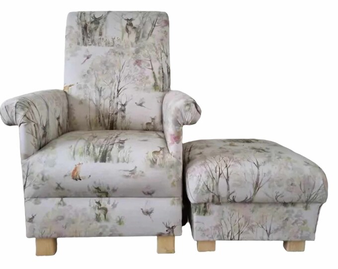 Adult Armchairs Voyage Maison Fabrics Floral Hermione Wallace Stag ...