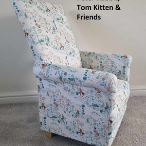 Beatrix Potter Peter Rabbit & Friends Fabric Children's Chair Blue ...