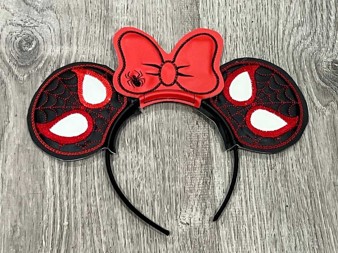 Mickey Ears/spiderman Inspired/disney Inspired Mouse Ear/embroidery ...
