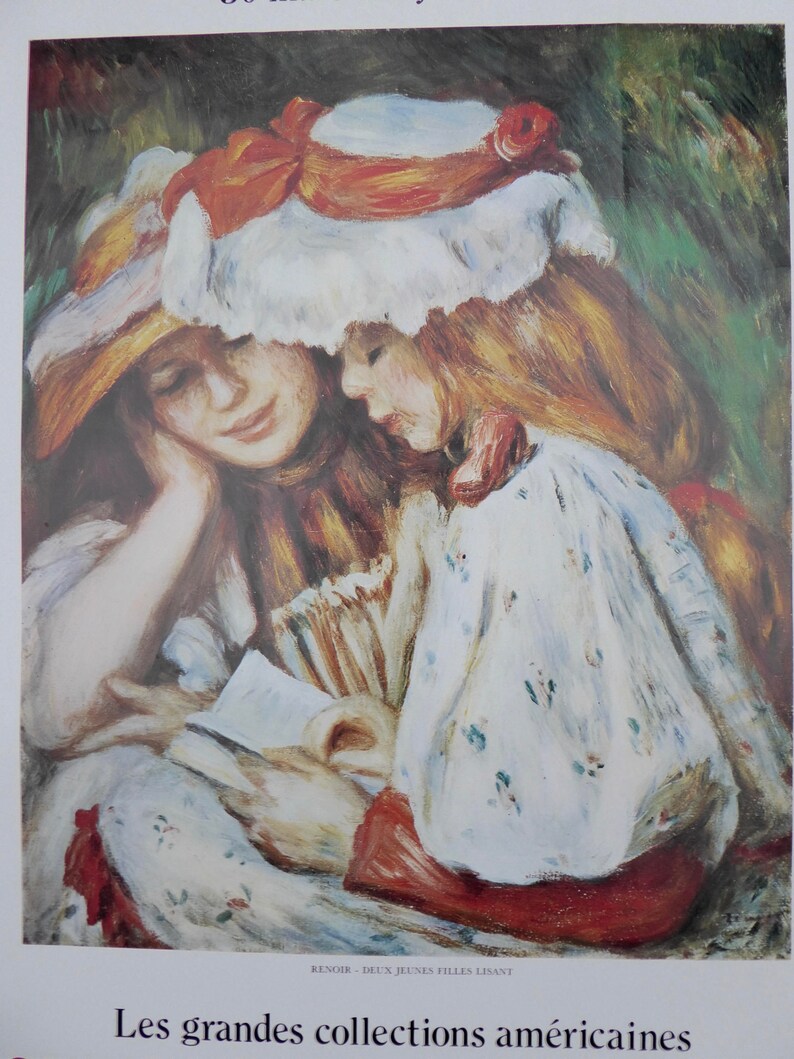 Vintage French Exhibition Poster Impressionist Style Renoir - Etsy