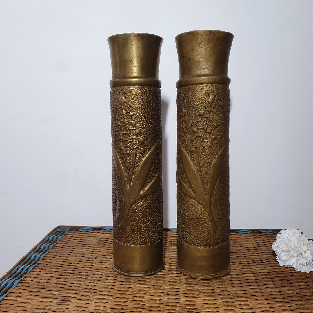 Trench Art, World War One Antique, French WW1 Shell, Great War, Brass ...
