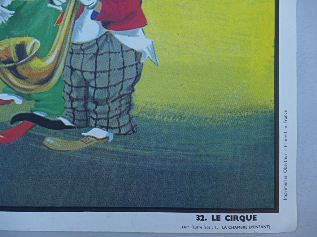Vintage Poster Circus and Child Bedroom French School - Etsy UK