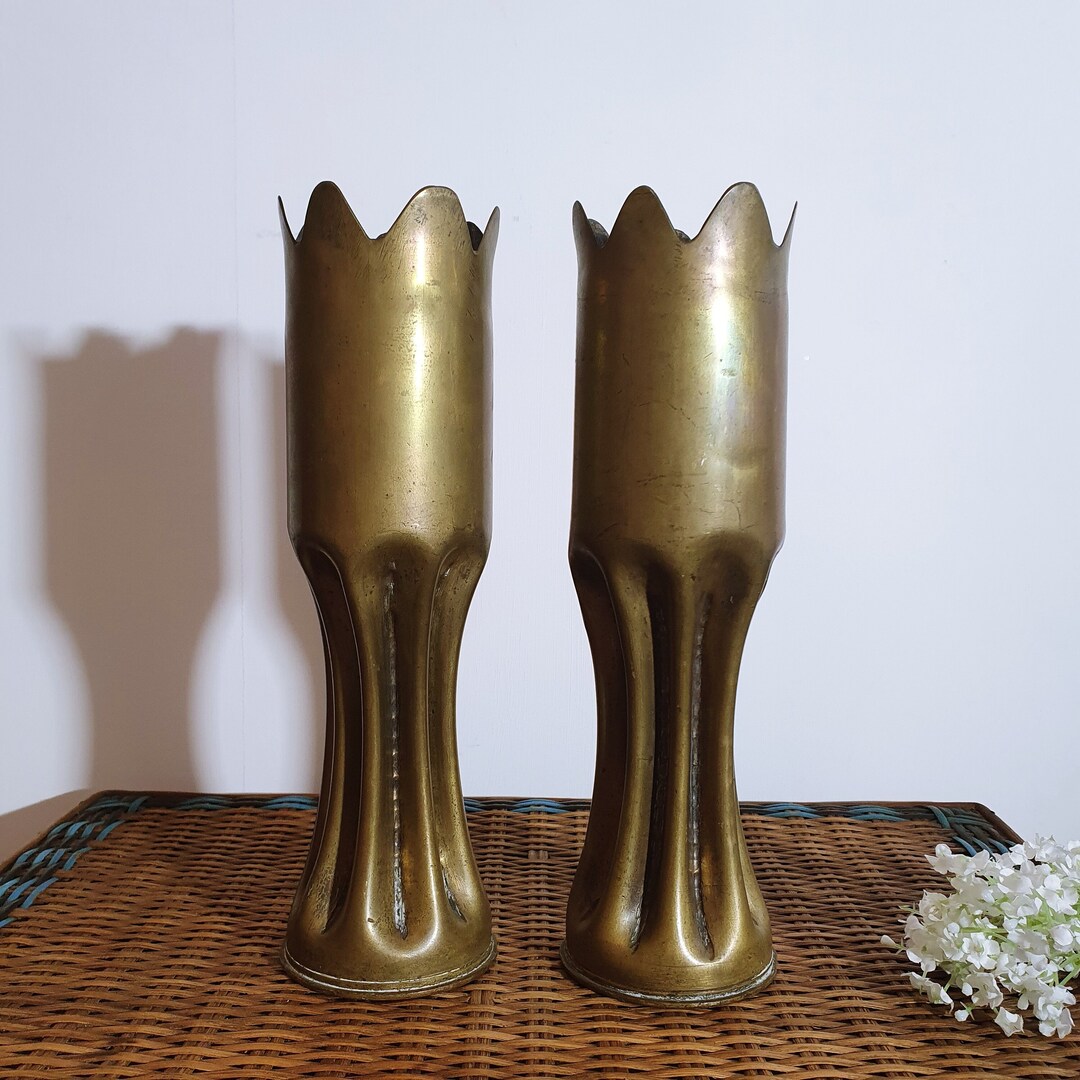 Trench Art, World War One Antique, French WW1 Shell, Great War, Brass ...