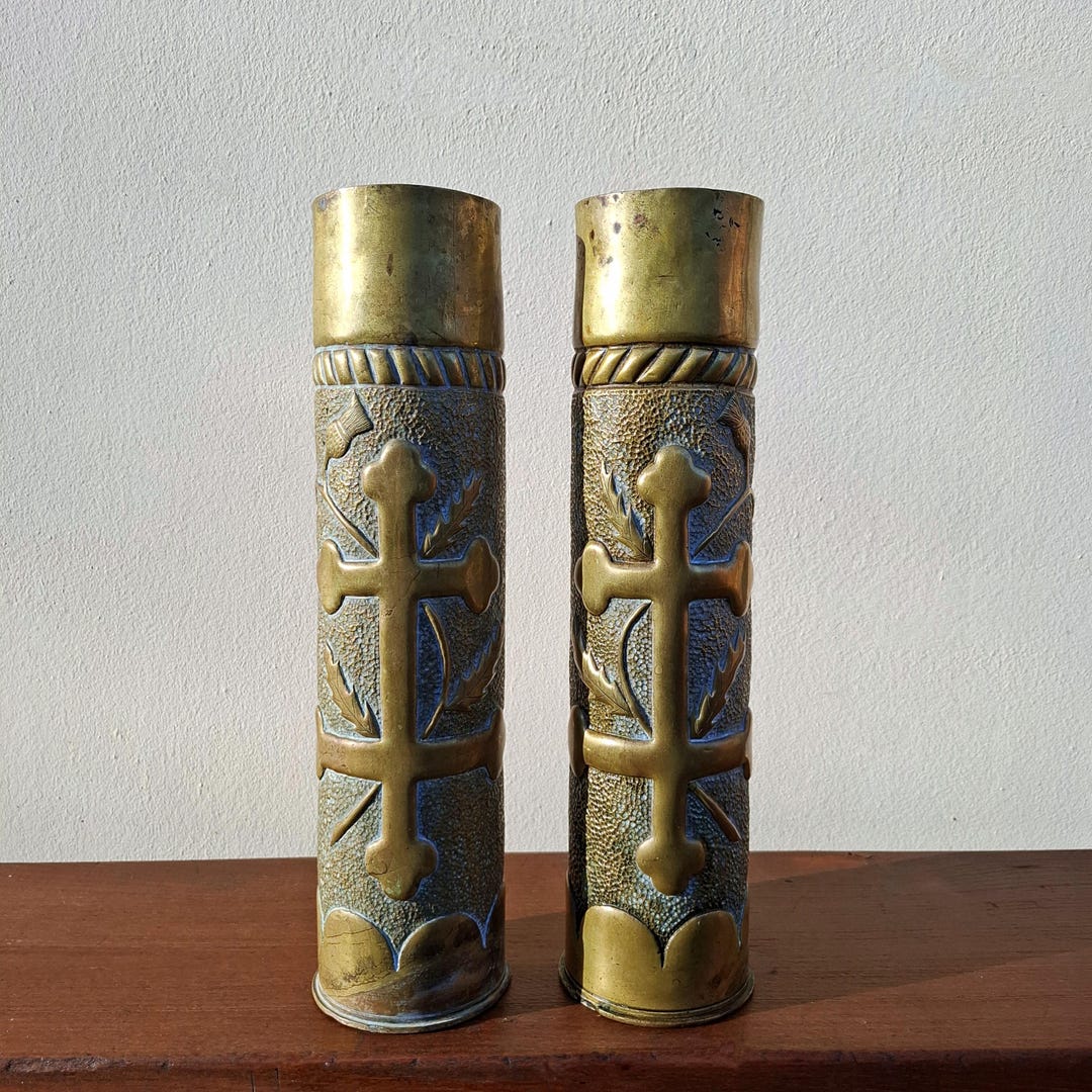 Trench Art, French WW1 Shell, Great War, Brass Shell, World War 1 ...