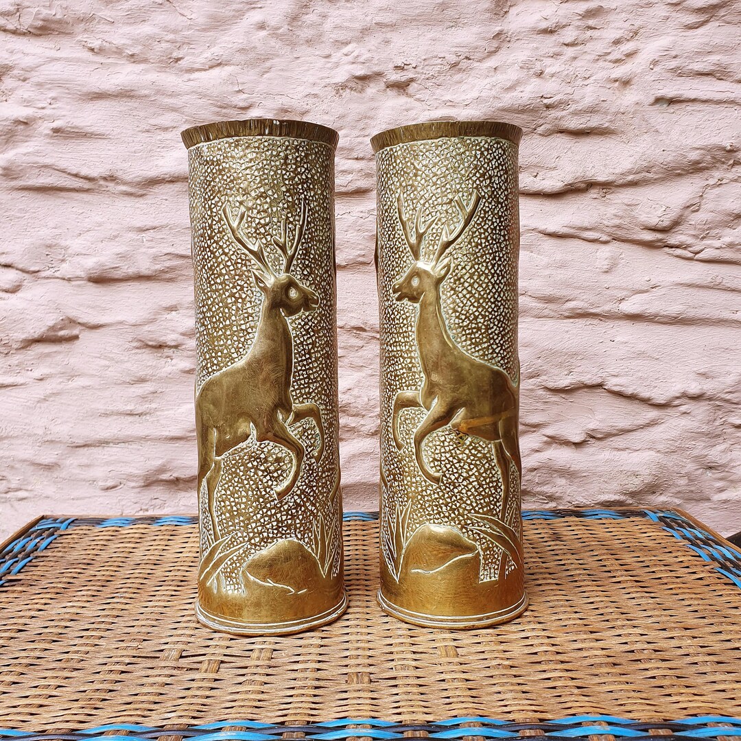 Trench Art USA, French WW1 Shell Case, USA Shell, French Militaria ...