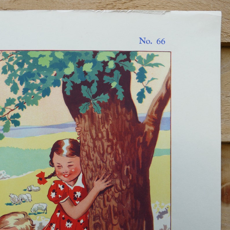 Vintage Poster Enid Blyton School Poster MAYTIME - Etsy UK