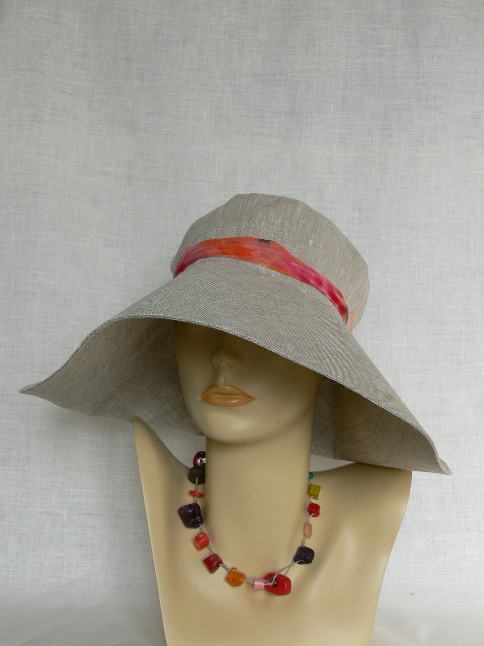 Linen Hat Summer Hat Women's Hat Oeko Tex Beach Set | Etsy